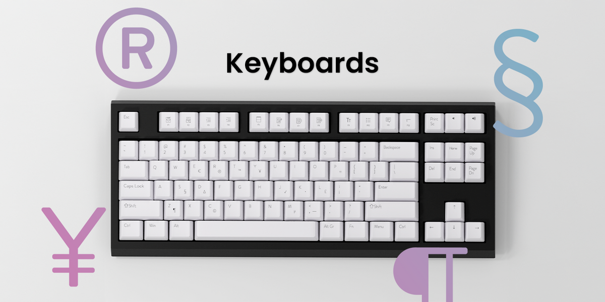 LegalType Mechanical Keyboards and Keycaps | For Lawyers | California